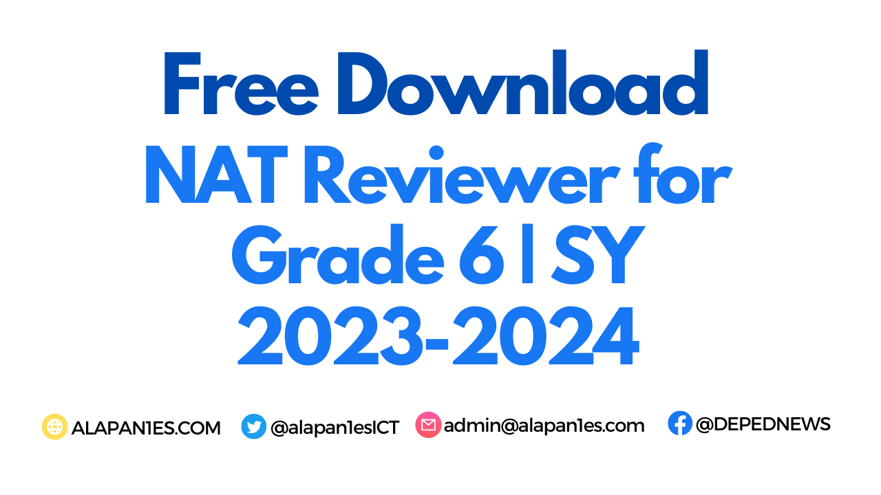  Updated NAT Reviewer For Grade 6 SY 2023 2024